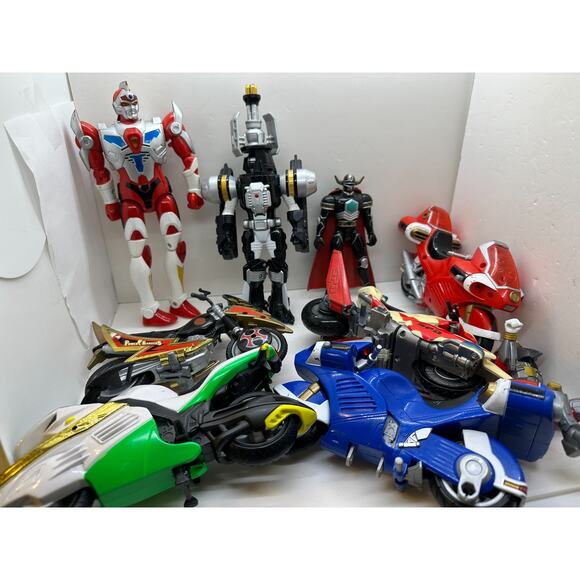 Hasbro | Toys | Vintage Power Rangers 9 Piece Toy Lot Figures ...